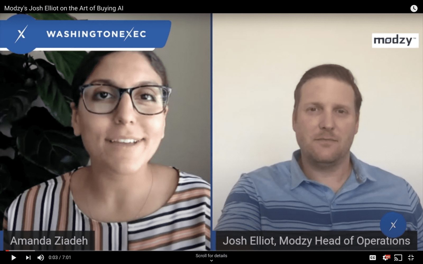WATCH: Modzy's Josh Elliot on the Art of Buying AI | WashingtonExec