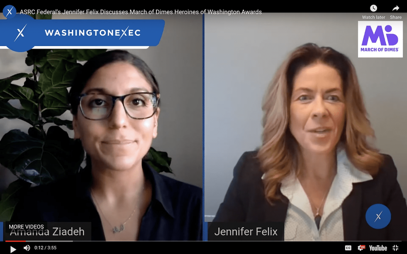 WATCH: ASRC Federal's Jennifer Felix Talks March of Dimes, Heroines of ...