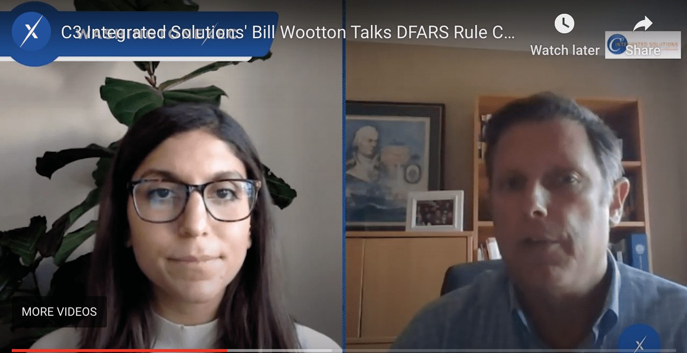 WATCH: C3 Integrated Solutions' Bill Wootton Talks DFARS Rule Change on ...