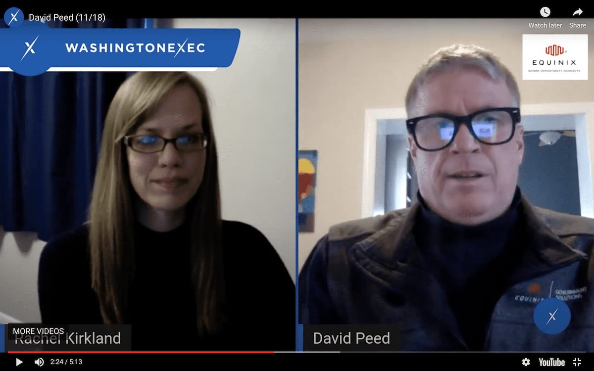 WATCH: Equinix's David Peed on Pandemic Response | WashingtonExec
