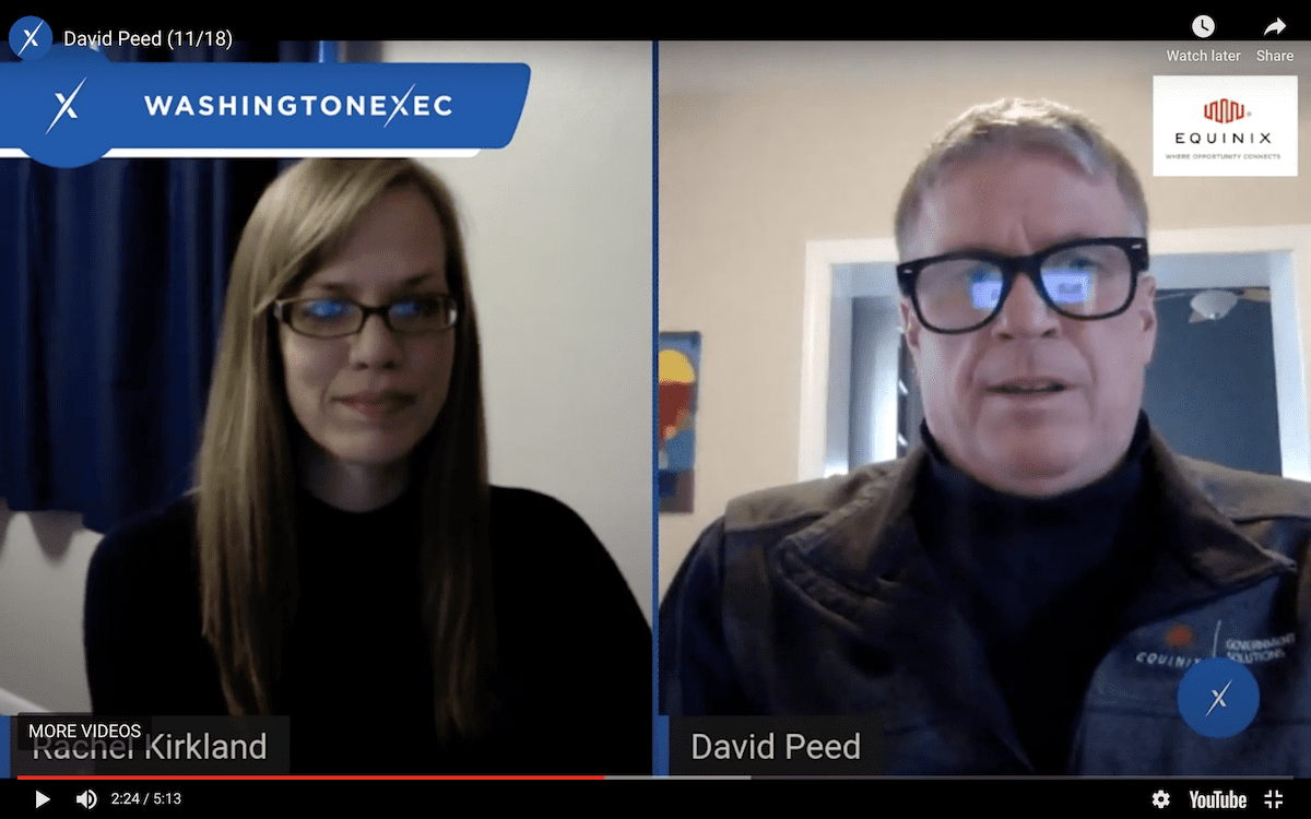 WATCH: Equinix's David Peed on Pandemic Response | WashingtonExec