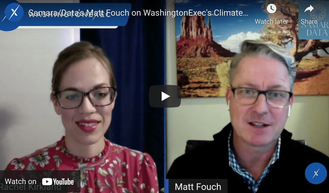 WATCH: Samara/Data's Matt Fouch on WashingtonExec's Climate Change ...